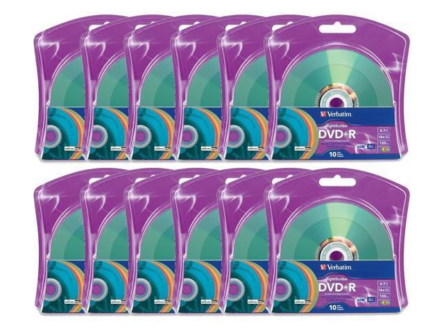 Click here for Verbatim Assorted Colored LightScribe DVD+R 16x Re... prices