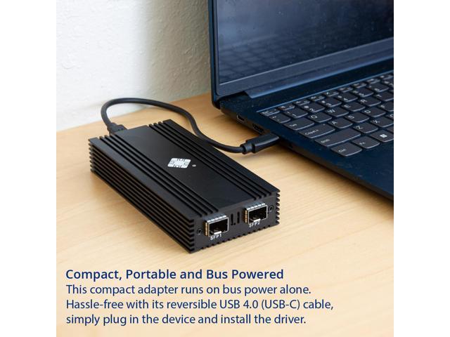 Click here for USB 4.0 Type-C 10G to Dual Fiber SFP+ Port Network... prices