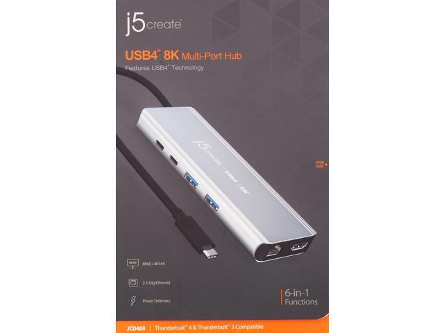 Click here for j5create USB4 8 Multi-Port Hub JCD403 - Space Gray... prices