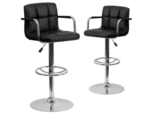 Click here for 2 Pk. Contemporary Black Quilted Vinyl Adjustable... prices