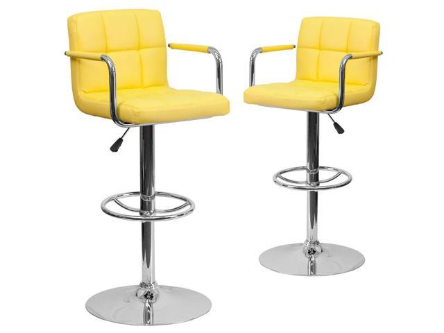 Click here for 2 Pk. Contemporary Yellow Quilted Vinyl Adjustable... prices