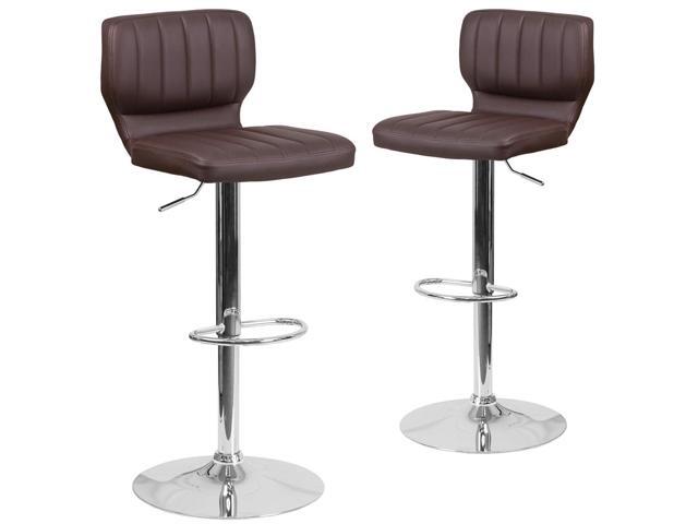Click here for 2 Pk. Contemporary Brown Vinyl Adjustable Height B... prices
