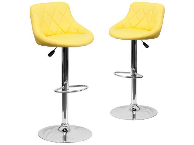 Click here for 2 Pk. Contemporary Yellow Vinyl Bucket Seat Adjust... prices