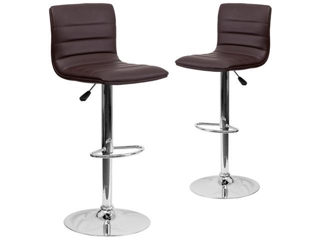 Click here for 2 Pk. Contemporary Brown Vinyl Adjustable Height B... prices