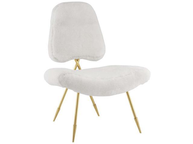 Click here for Ponder Upholstered Sheepskin Fur Lounge Chair prices