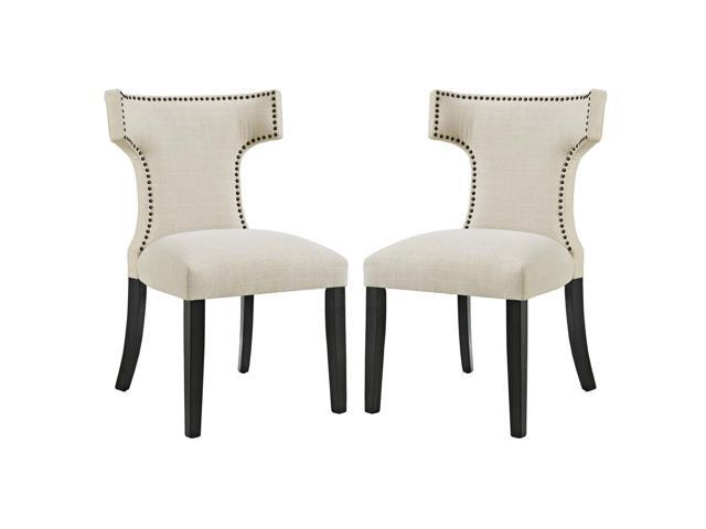 Click here for Curve Dining Side Chair Fabric Set of 2 prices