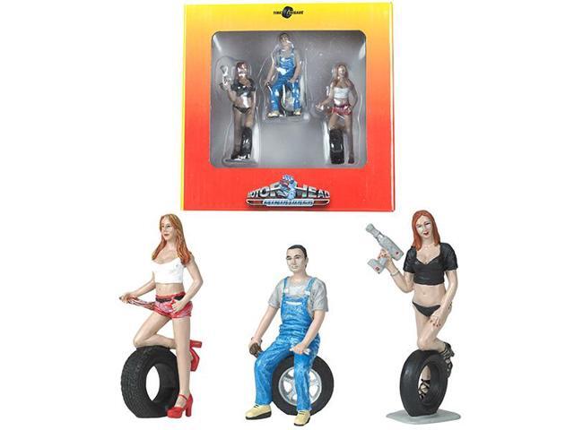 Click here for Andie  Derek and Michele Tire Brigade 3 piece Figu... prices
