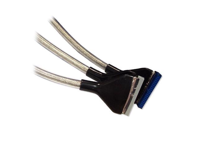 Click here for Rounded ATA133 Braided Cables - BK  2ft prices