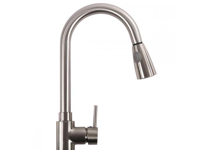 Click here for 16 Pull-Out Brushed Nickel Kitchen Sink Faucet Spr... prices