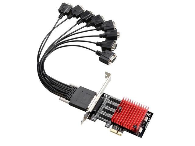 Click here for PCI-Express to 8 ports RS232 DB9 Serial Card with... prices