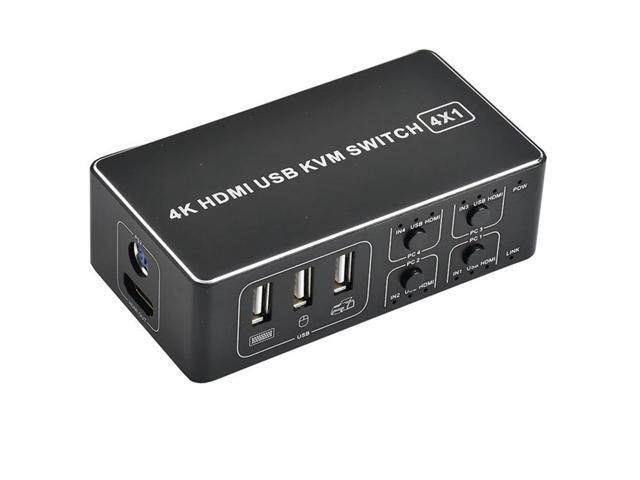 Click here for 4 port 4K HDMI KVM Switch Splitter Box USB HDMI 4K... prices