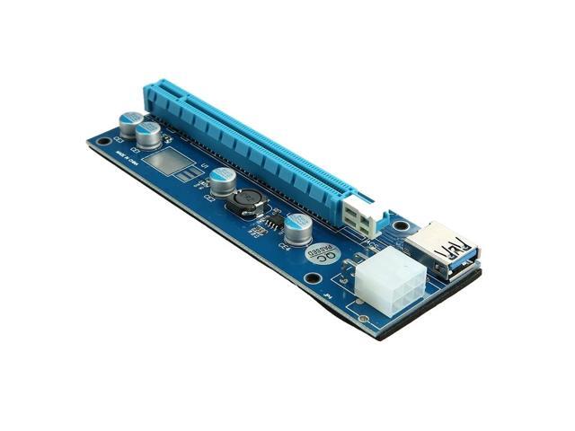 Click here for PCI-E 1X to PCI-E 16X Adapter Card PCI-E 6Pin Conv... prices