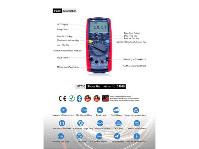 Click here for Digital MultiMeter UNI-T UT71C AC DC Volt Ampere O... prices