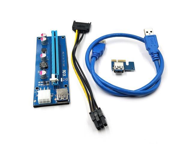 Click here for PCI-E 6 Pin Riser Card 1X to 16X USB 3.0 Cable 6pi... prices