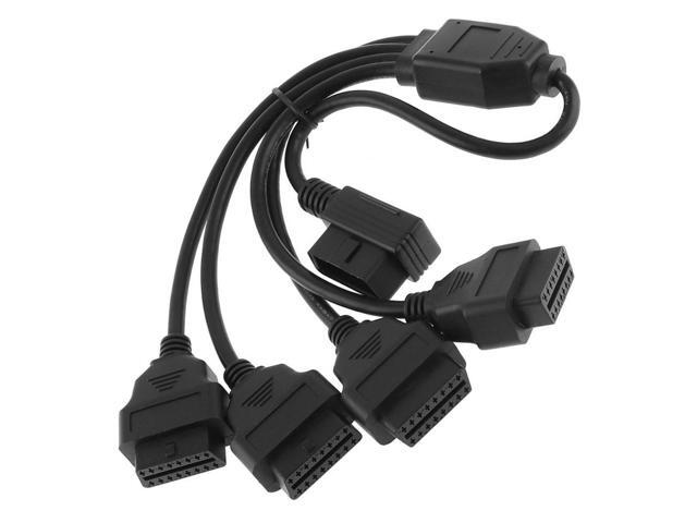 Click here for OBDII OBD2 90 Degree 16 Pin Male to 4 16 Pin Femal... prices