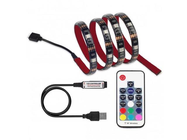 Click here for 2M 5050 RGB Light USB LED Strip with 17-Key RF Con... prices