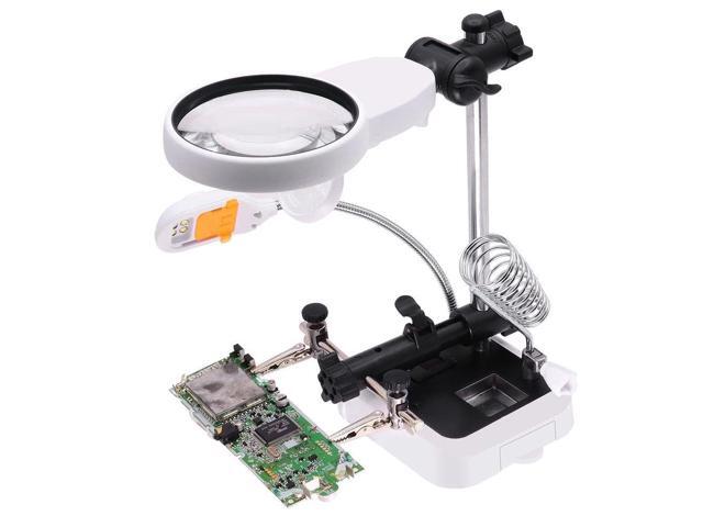 Click here for DIY PCB Soldering Desk Magnifier Warm and Cold Col... prices