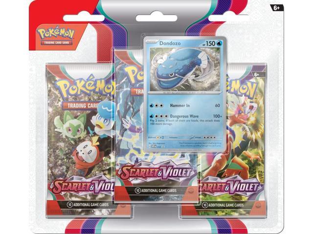 Click here for Pokemon Scarlet & Violet 3-Pack Blister Dondozo prices