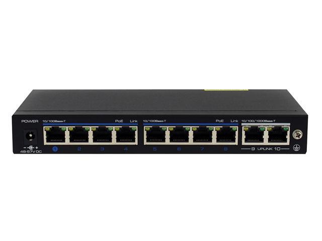 Click here for GWSW0802M 8+2 Port 10/100 PoE Switch w/ All 8 Port... prices