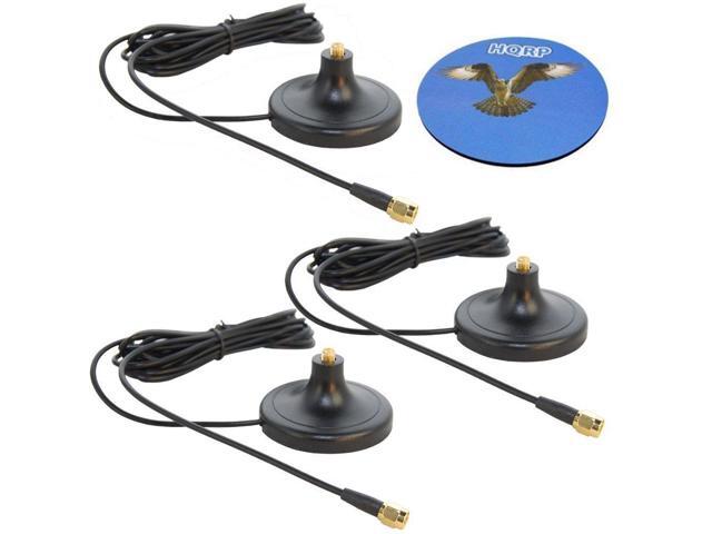 Click here for HQRP SET: 3 PCS 3M RP-SMA WiFi Antenna Extension C... prices