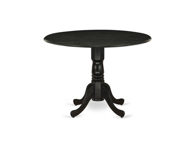 Click here for East West Furniture Dining Table Wirebrushed Black... prices