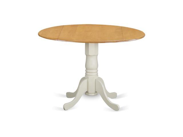 Click here for East West Furniture Dining Table Oak & Linen White... prices