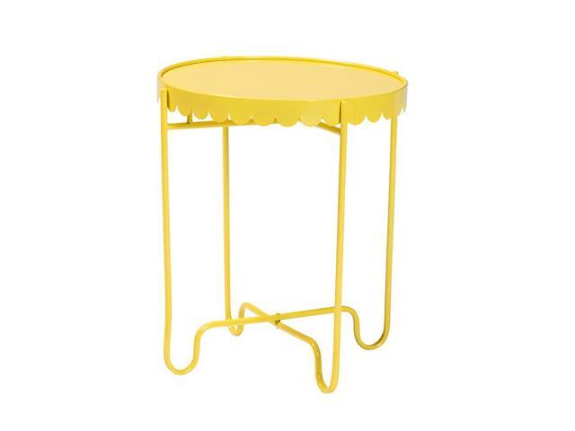 Click here for Baxton Studio Laverne Yellow Metal Side Table with... prices