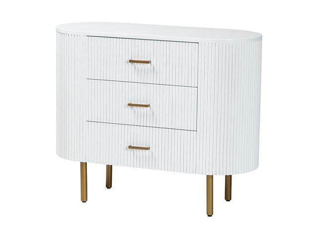 Click here for bali & pari Beyla Mid-Century White Fluted Wood an... prices