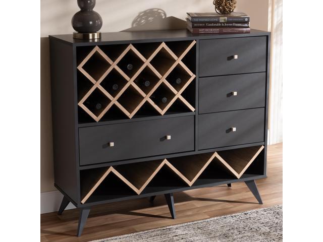 Click here for Baxton Studio Savino Mid-Century Modern Dark Grey... prices