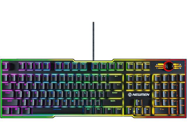 Click here for Newmen GM711 Gaming Keyboard Full Size RGB Backlit... prices