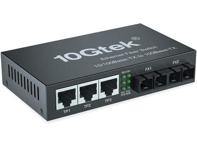 Click here for 10Gtek 5-Port Fast Ethernet Desktop Fiber Switch... prices