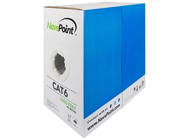 Click here for NavePoint CAT6 Plenum(CMP)  1000 Ft  Blue  Solid S... prices