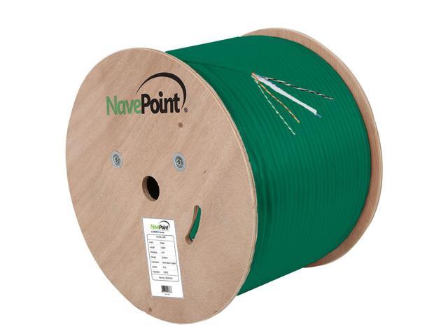 Click here for NavePoint CAT6A Riser(CMR)  1000 Ft  Green  Solid... prices