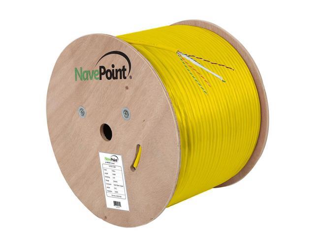 Click here for NavePoint CAT6A Riser(CMR)  1000 Ft  Yellow  Solid... prices