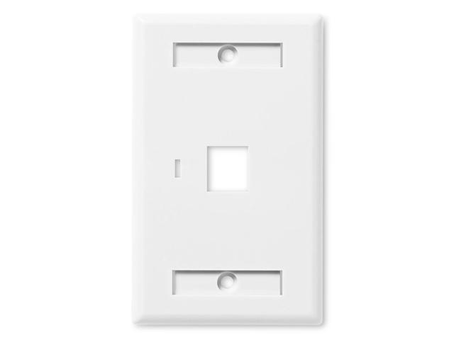 Click here for NavePoint Keystone Jack Wall Plate 1-Port  Low Pro... prices