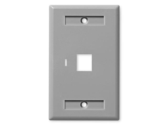 Click here for NavePoint Keystone Jack Wall Plate 1-Port  Low Pro... prices
