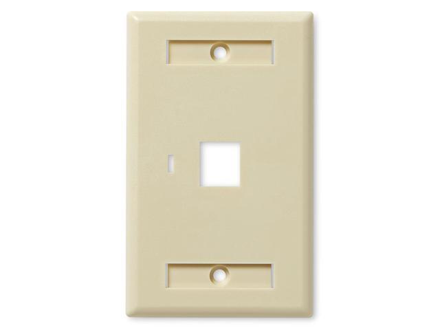 Click here for NavePoint Keystone Jack Wall Plate 1-Port  Low Pro... prices