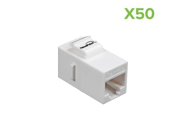 Click here for NavePoint CAT5e Keystone Coupler with PCB White 50... prices