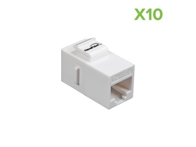 Click here for NavePoint CAT5e Keystone Coupler with PCB White 10... prices