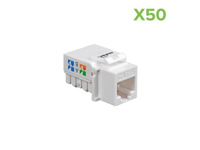 Click here for NavePoint CAT6 Ethernet Keystone Adapter Right Ang... prices