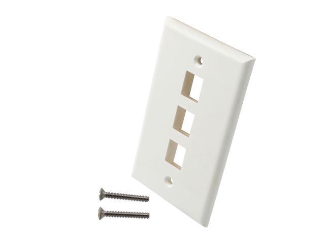 Click here for NavePoint Snap-In Keystone Jack Flush Mount Wall P... prices