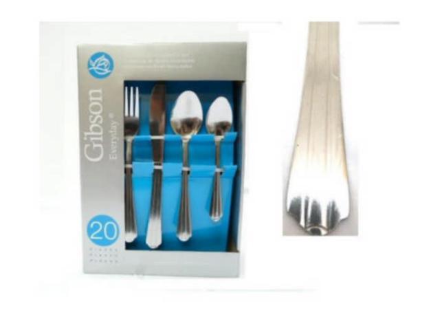 Click here for GIBSON 20-Piece Stainless Steel Flatware Set - Ser... prices