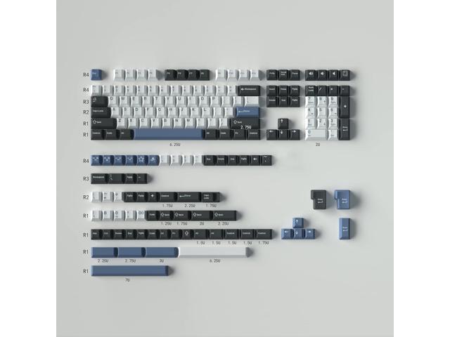 Click here for Arctic Blue White Keycaps Full Set 173 Keys Cherry... prices