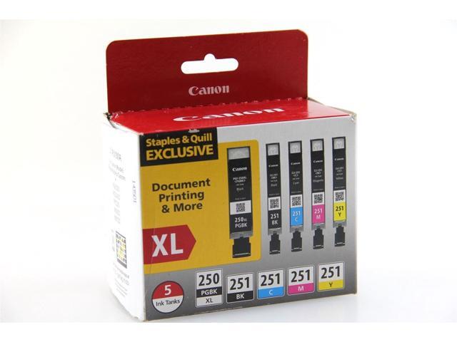 Click here for Canon PGI-250XL CLI-251 Cartridges 6432B011 5 Pack... prices