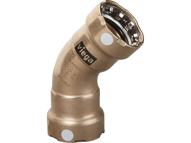 Click here for VIEGA MEGAPRESS 3/4 45 DEGREE COPPER NICKEL ELBOW... prices