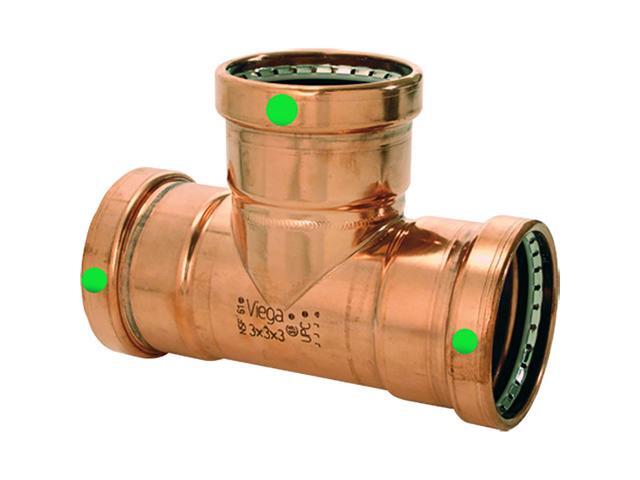 Click here for Viega ProPress 0918XL Copper XL Tee  2-1/2 prices
