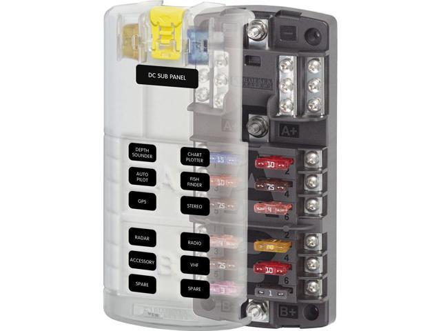 Click here for BLUE SEA 5032 ST-BLADE SPLIT BUS FUSE BLOCK prices