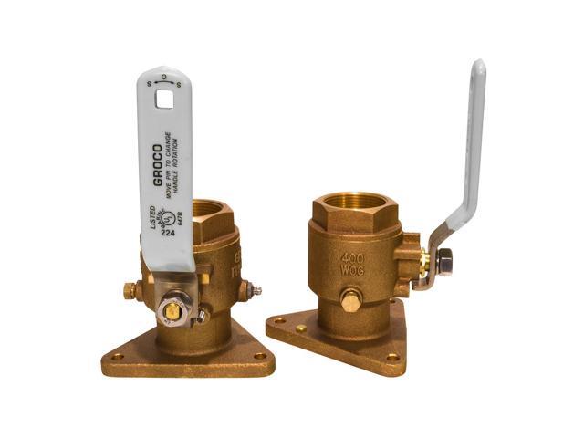 Click here for Groco 1-1/4 Bronze Tri-Flanged Ball Valve/Seacock prices