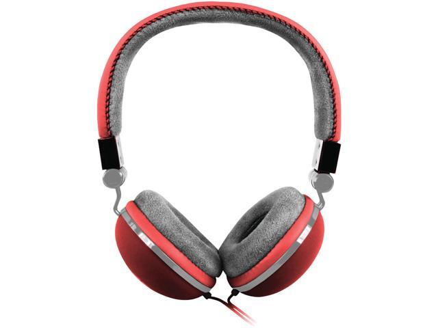 Click here for Storm Series Full Size Red Headphones with Mic and... prices