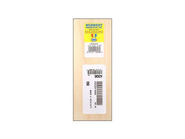 Click here for MIDWEST PRODUCTS 4306 BASSWOOD SHEET 1/4X3X24 prices